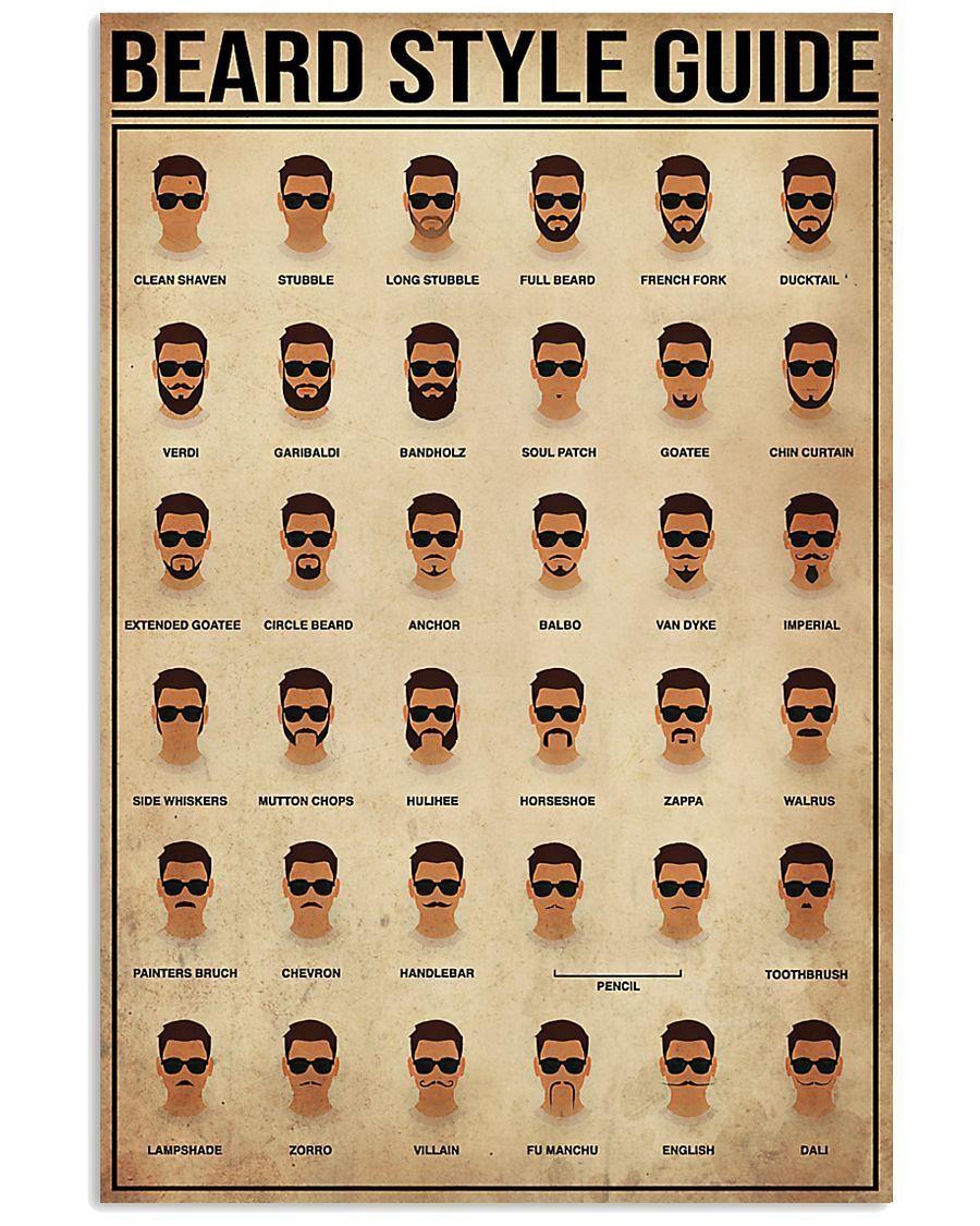Beard Style Guide Vertical Poster Canvas – Wall Decor Visual Art – Let ... Beard Style Guide Vertical Poster Canvas – Wall Decor Visual Art – Let ...