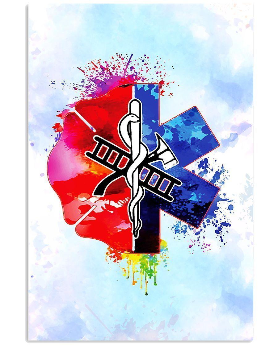 Paramedic Colorful Logo Vertical Poster Canvas – Wall Decor Visual Art ... Paramedic Colorful Logo Vertical Poster Canvas – Wall Decor Visual Art ...