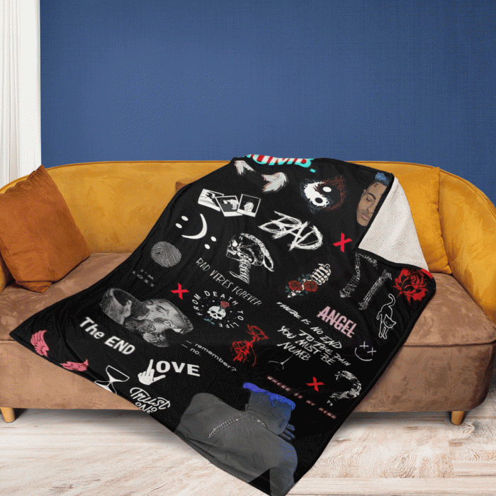 Full Icon Xxxtentacion Rapper T Lover Comfy Sofa Throw Blanket T Let The Colors Inspire You