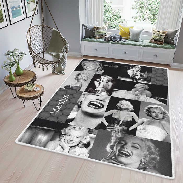 So Beautiful Marilyn Monroe Model And Singer Ver3 Gift Area Rug Living ...