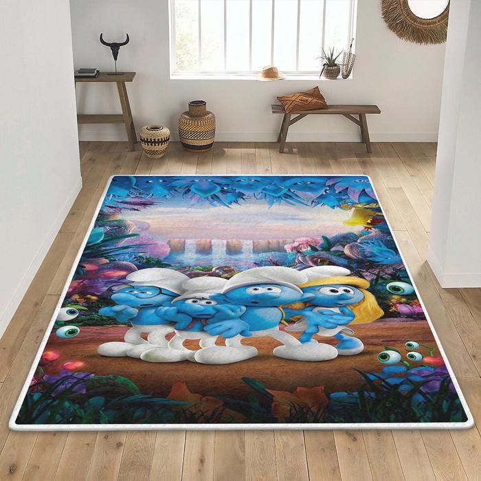 The Smurfs 2 Area Rug Living Room, Smurfs Rug Floor Decor - Thissporty ...