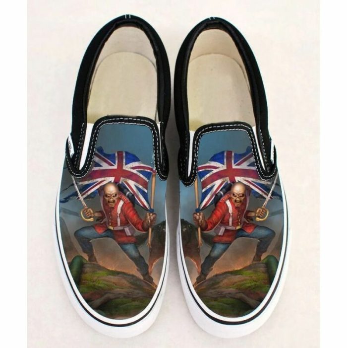 Iron Maiden Music Band Rock Trooper Eddie Art Sneaker Gift For Fans ...