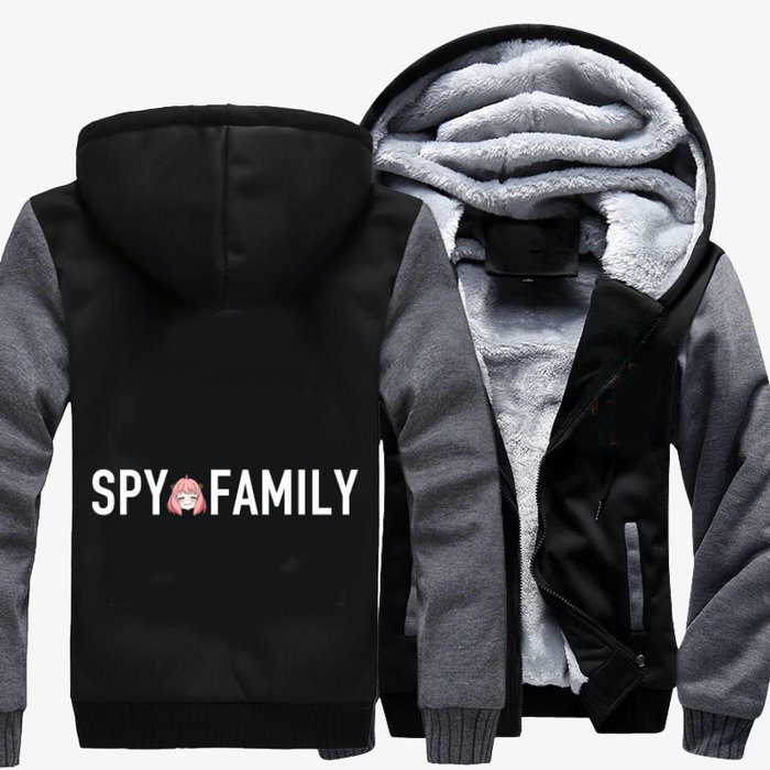 Spy Family Cute Anya Spy X Family Fleece Zip Hoodie Jacket - Thissporty ...
