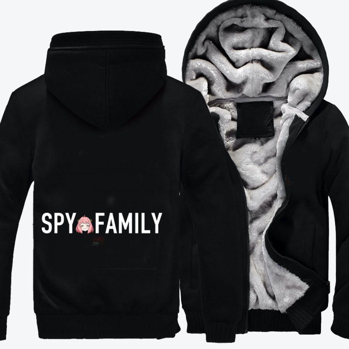 Spy Family Cute Anya Spy X Family Fleece Zip Hoodie Jacket - Thissporty ...