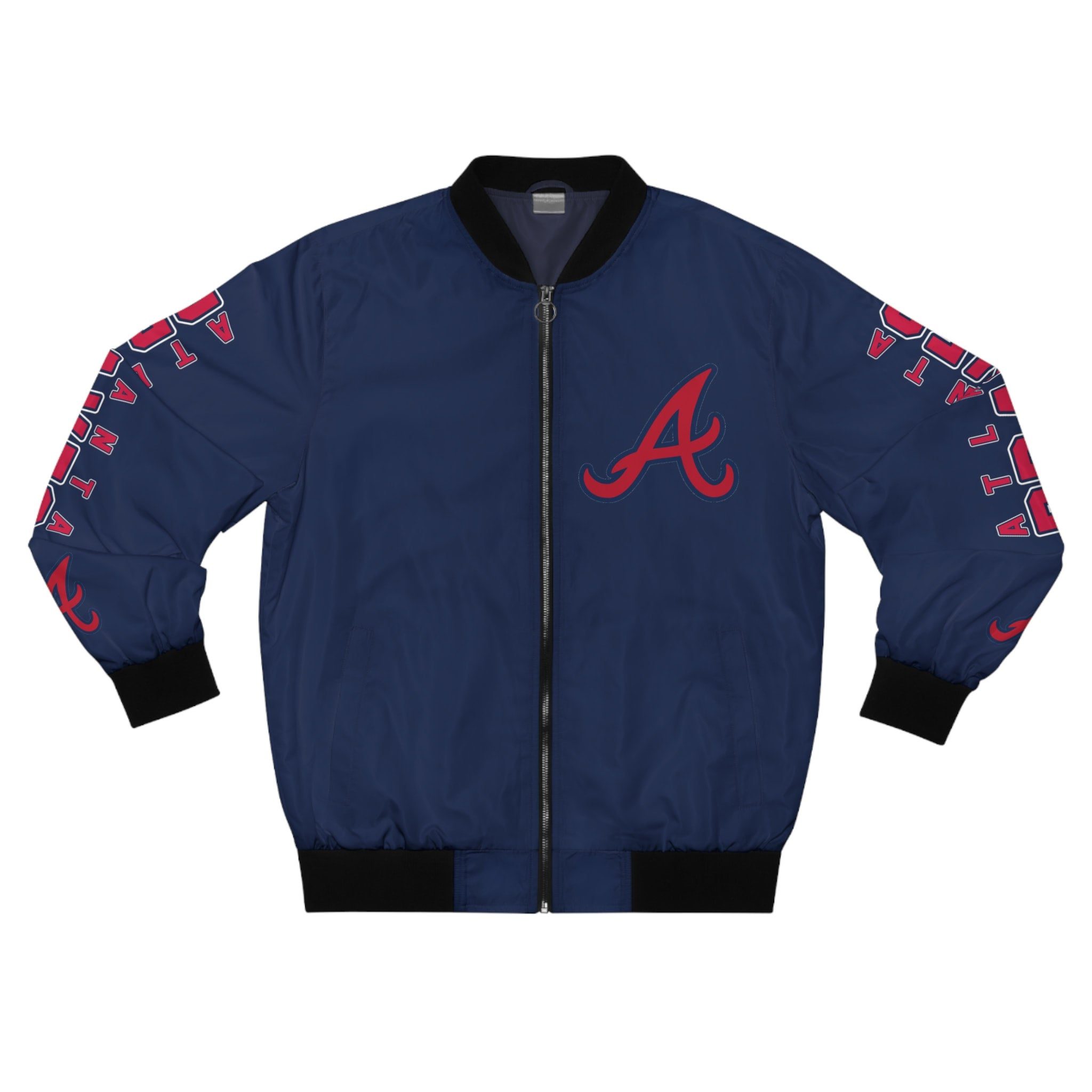 Atlanta Braves Classic Two Sided Print Bomber Jacket - Thissporty - Let ...